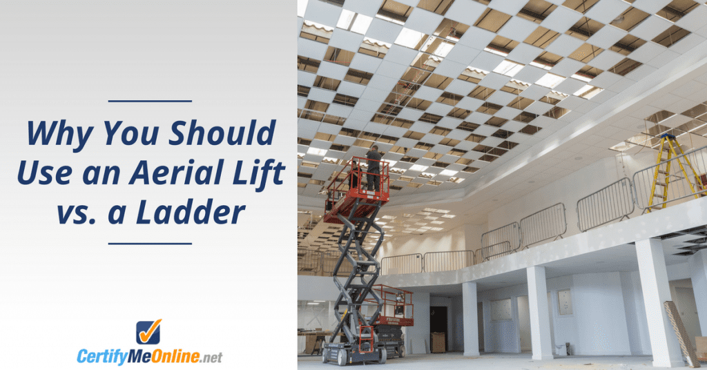 Why Is it Safer to Use an Aerial Lift over Ladder | CMO
